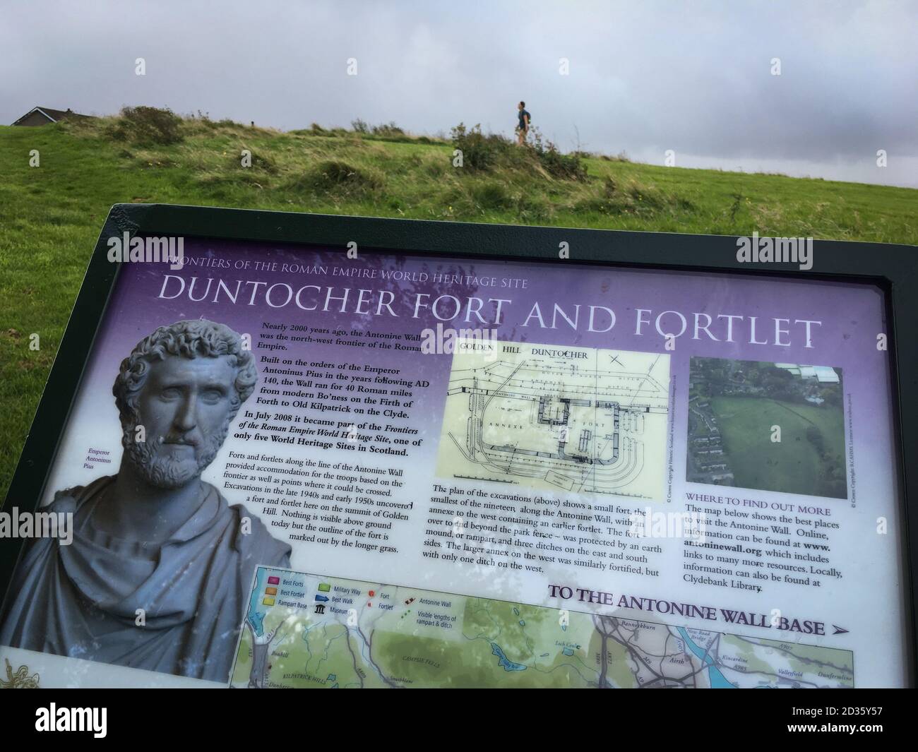 Scenes for the route of the Roman-Era Antonine Wall, across the Central ...