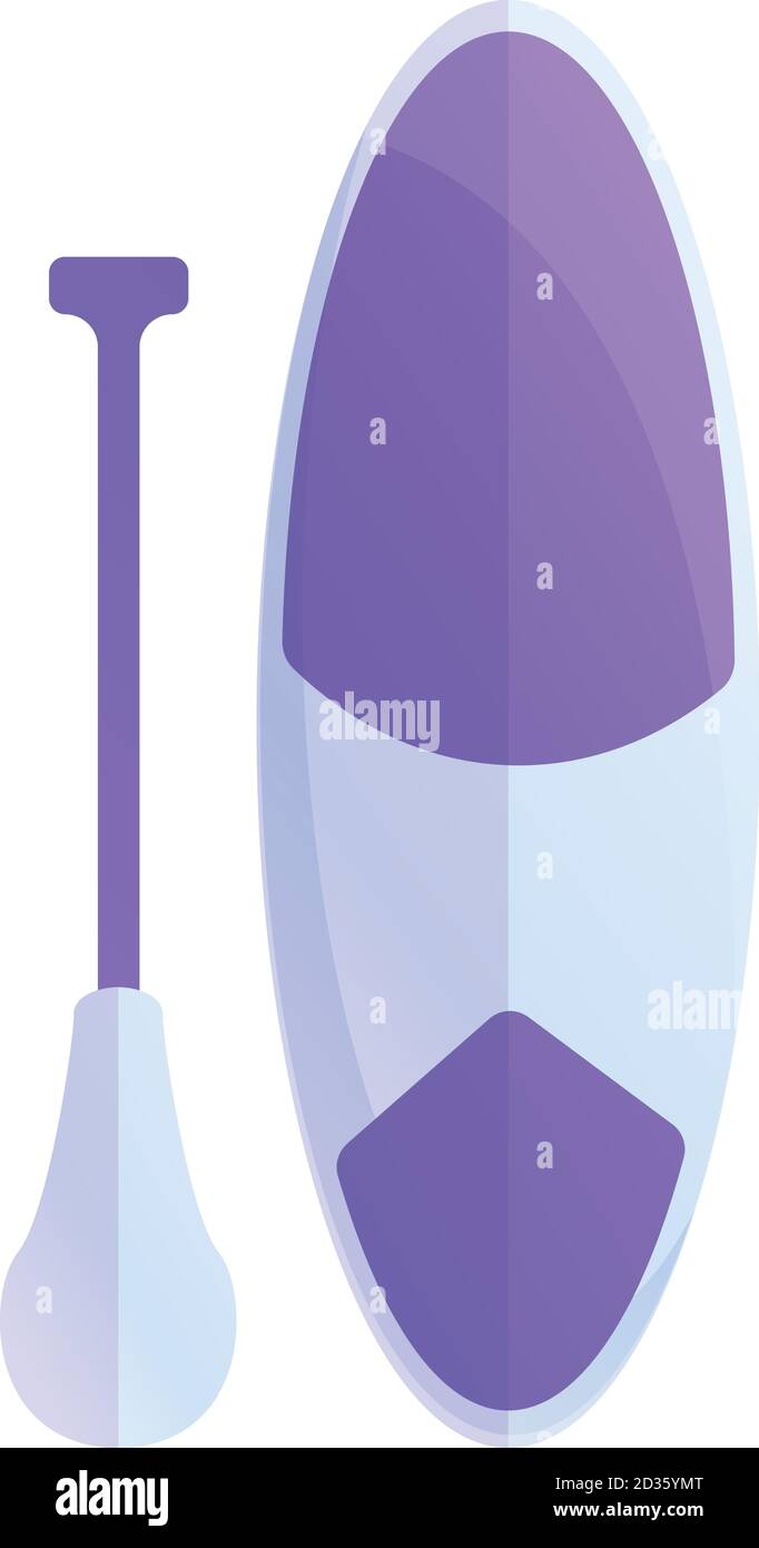 Board sup surfing icon. Cartoon of board sup surfing vector icon for ...