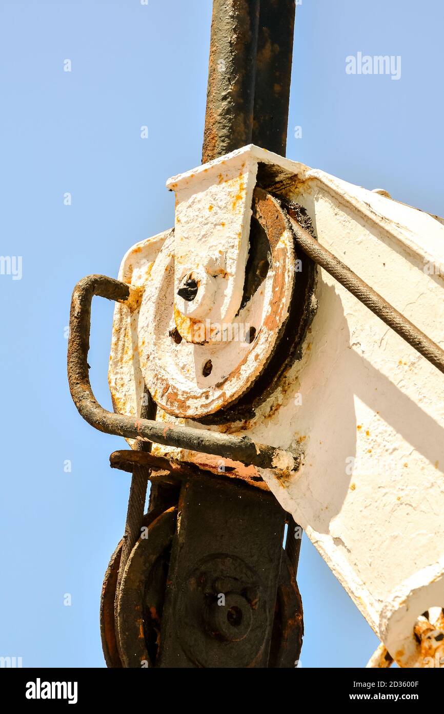Old Industrial Puley Stock Photo - Alamy