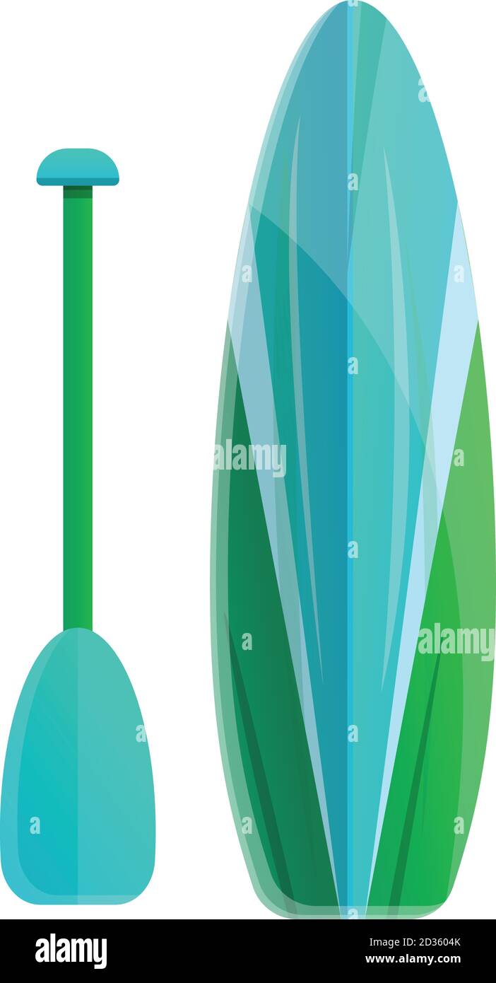 Sport sup surfing icon. Cartoon of sport sup surfing vector icon for web design isolated on ...