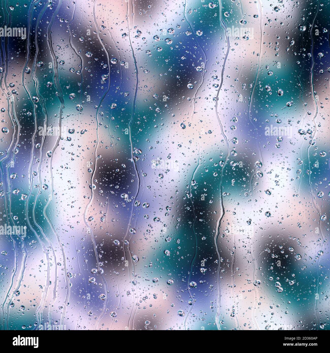 Seamless rain drop water repeat pattern on blur Stock Photo - Alamy