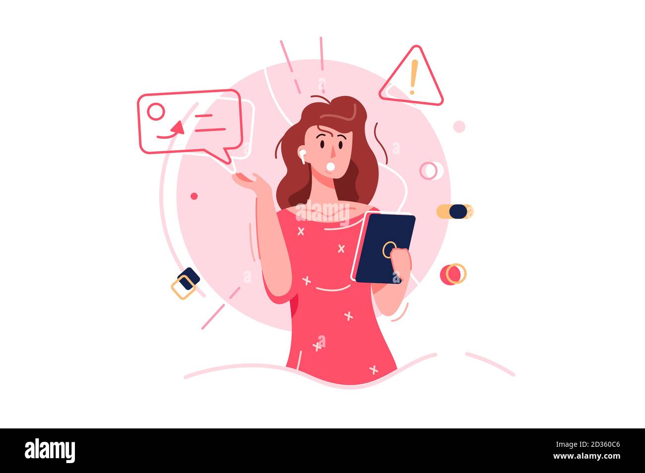 Cartoon confused girl hi-res stock photography and images - Alamy