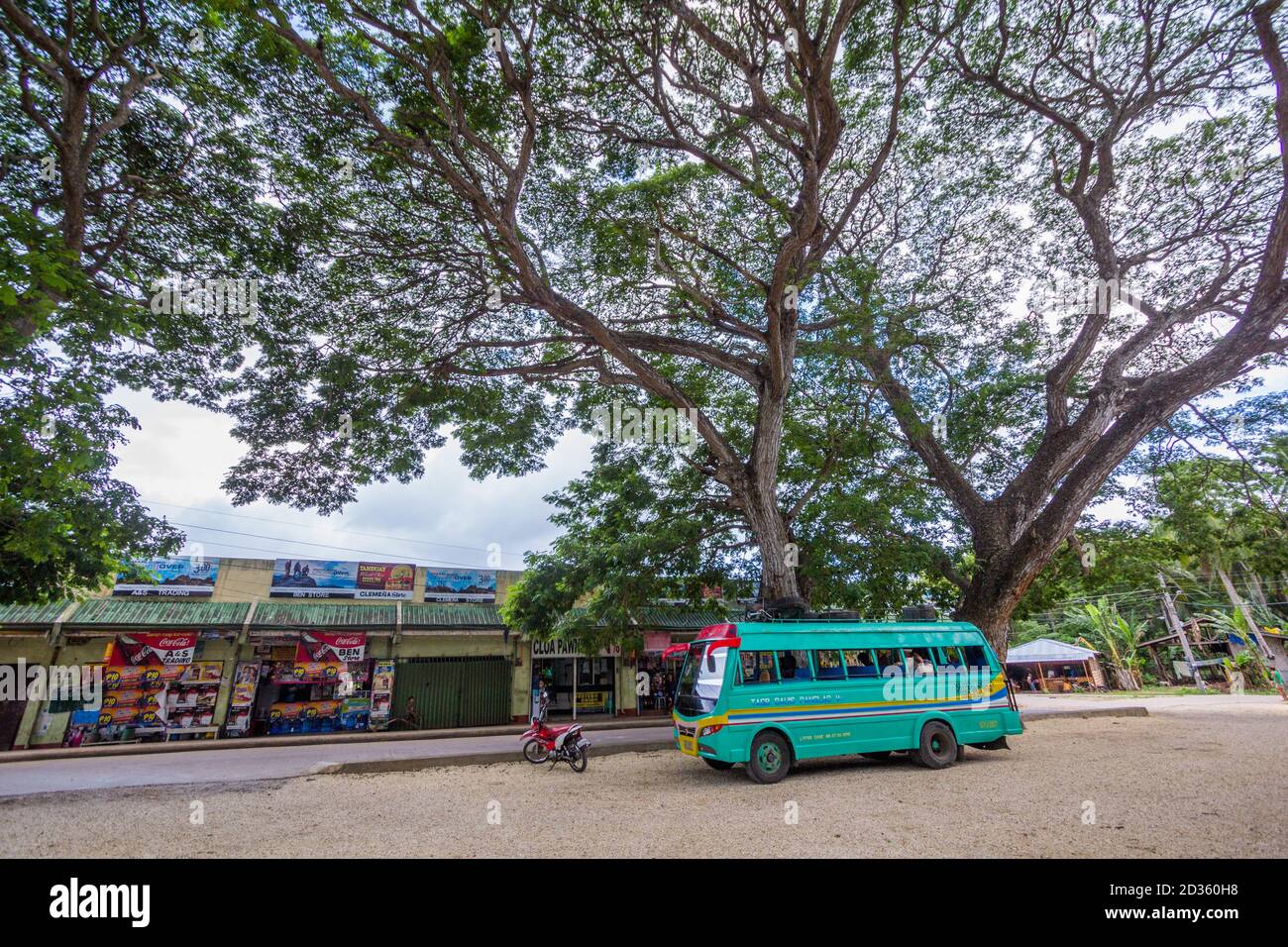 Bus stop in Panglao Island, Bohol Stock Photo - Alamy