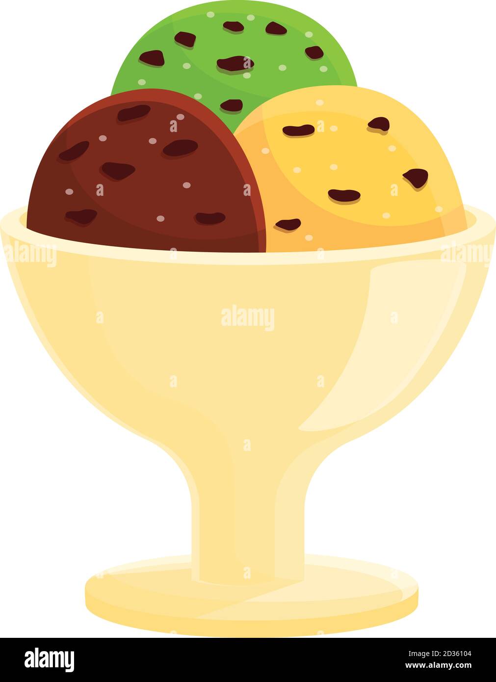 Summer party ice balls cream icon. Cartoon of summer party ice balls ...