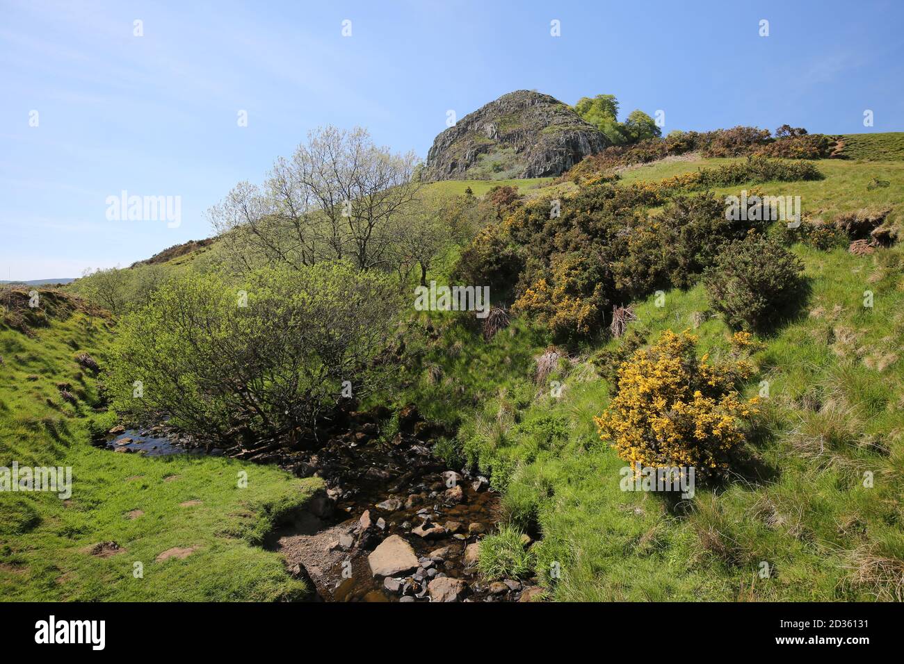 Loudoun Hill, East Ayrshire, Scotland, UK. Loudoun Hill, is a volcanic ...