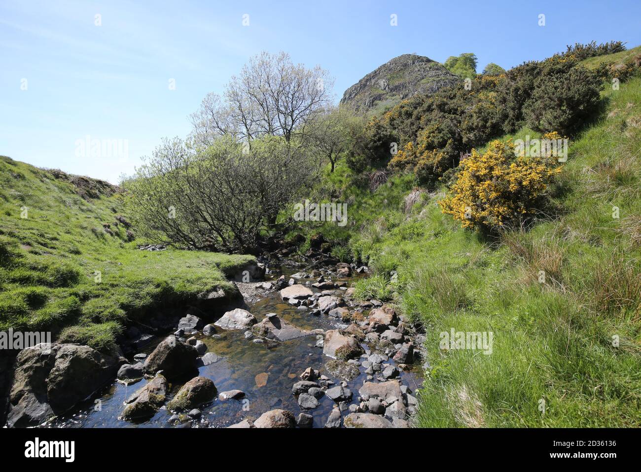 Loudoun Hill, East Ayrshire, Scotland, UK. Loudoun Hill, is a volcanic ...