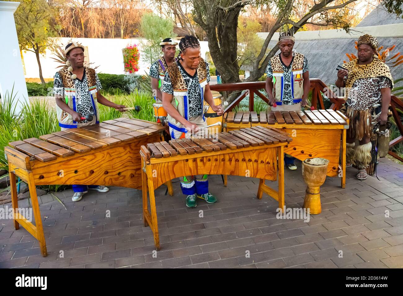 Johannesburg, South Africa - July 29, 2012: African Men playing ...