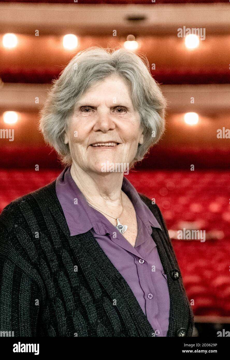 06 October 2020, Hamburg: The German soprano Anja Silja is on the stage ...