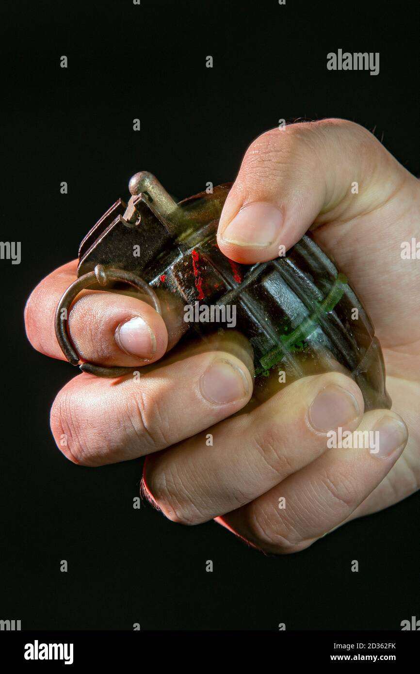 Hand Grenade, Bomb, White Background, Military, Weapon, Cut Out, Green ...