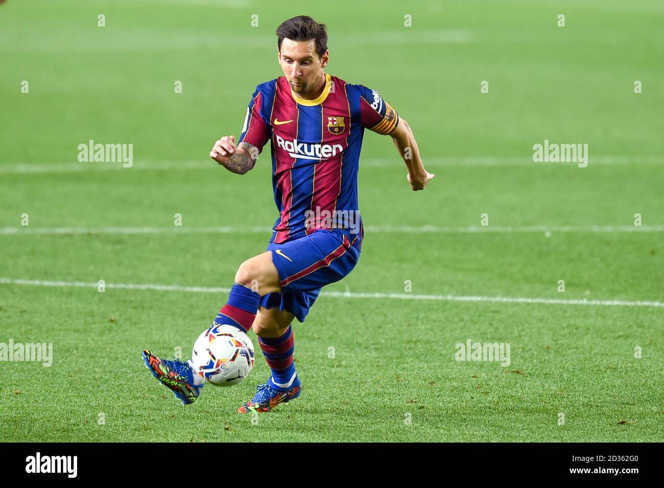 Lionel Messi of FC Barcelona during the La Liga match between FC ...