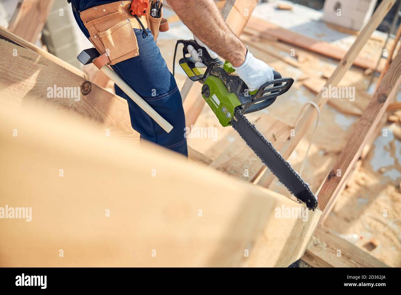 Experienced builder cutting construction hi-res stock photography and ...