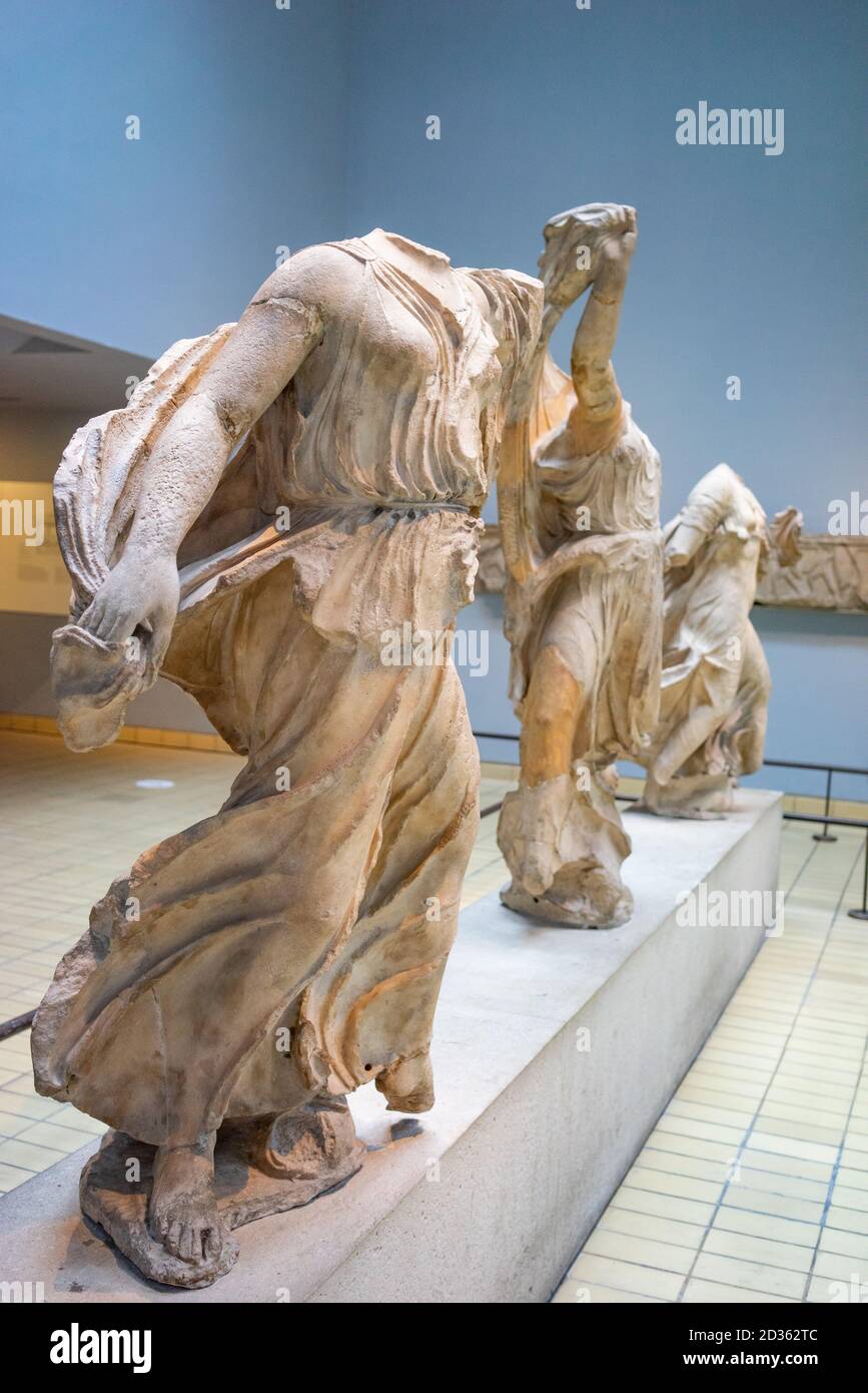 The Elgin Marbles from the Parthenon in The British Museum Stock Photo ...