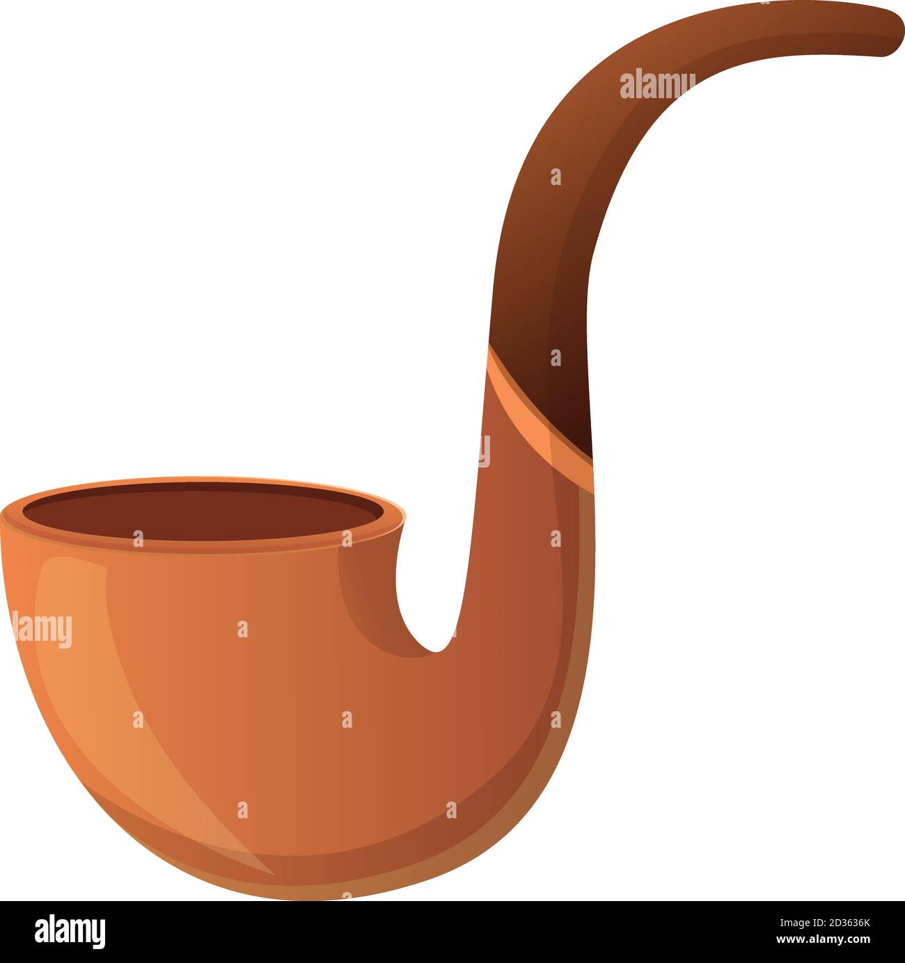 Nicotine smoking pipe icon. Cartoon of nicotine smoking pipe vector ...