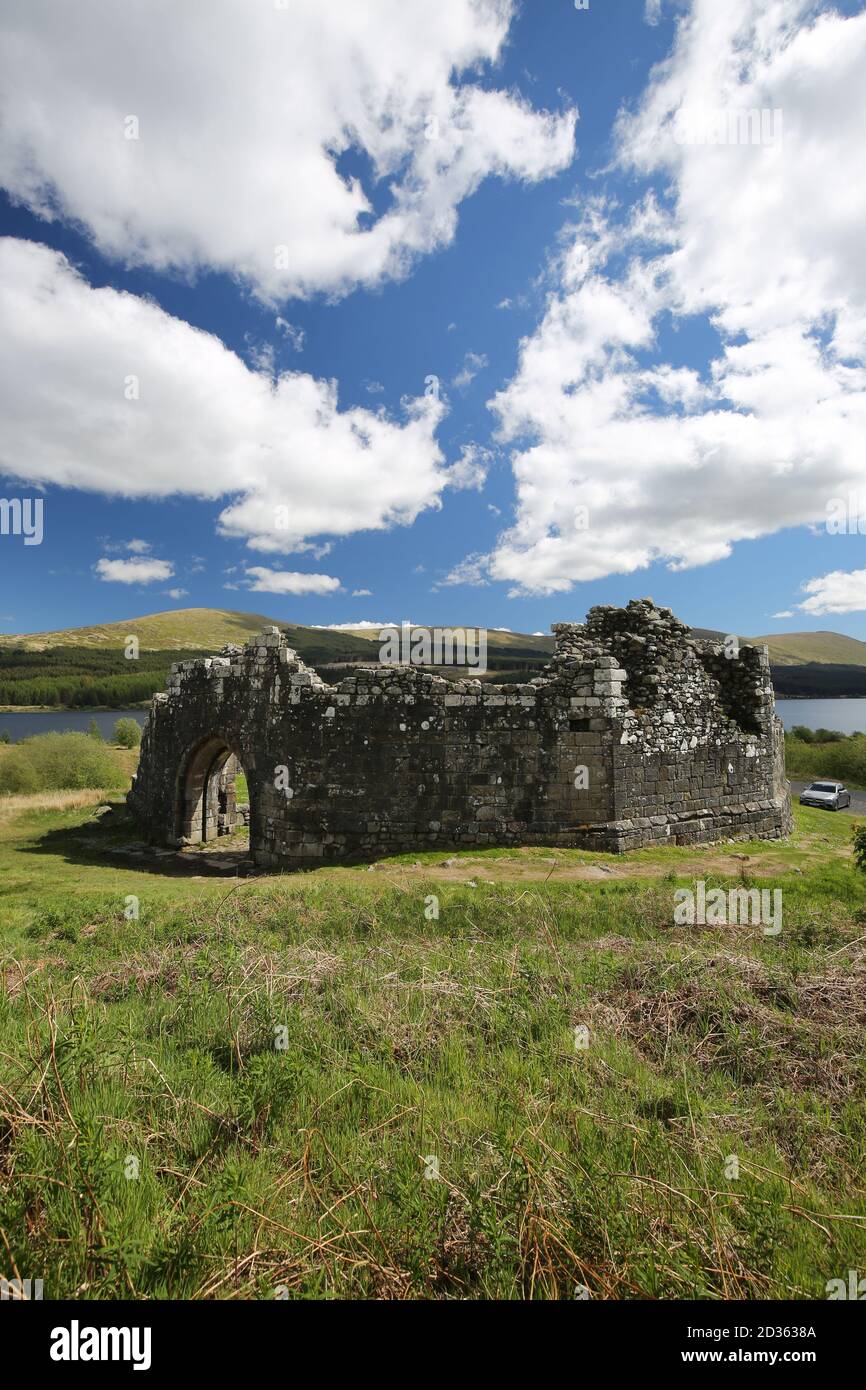Loch Doon Castle, Loch Doon, Ayrshire, Dumfries & Galloway, Scotland UK ...