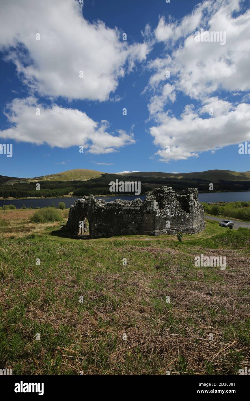 Loch Doon Castle, Loch Doon, Ayrshire, Dumfries & Galloway, Scotland UK ...