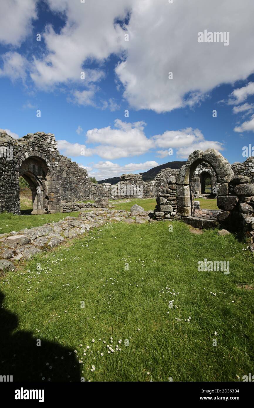 Loch Doon Castle, Loch Doon, Ayrshire, Dumfries & Galloway, Scotland UK ...