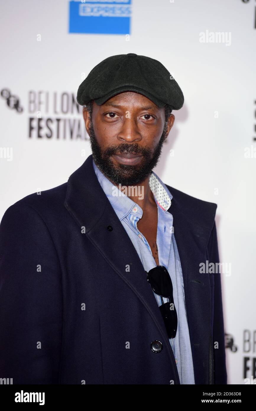 Actor Shaun Parkes attends the European premiere of Mangrove, on the ...