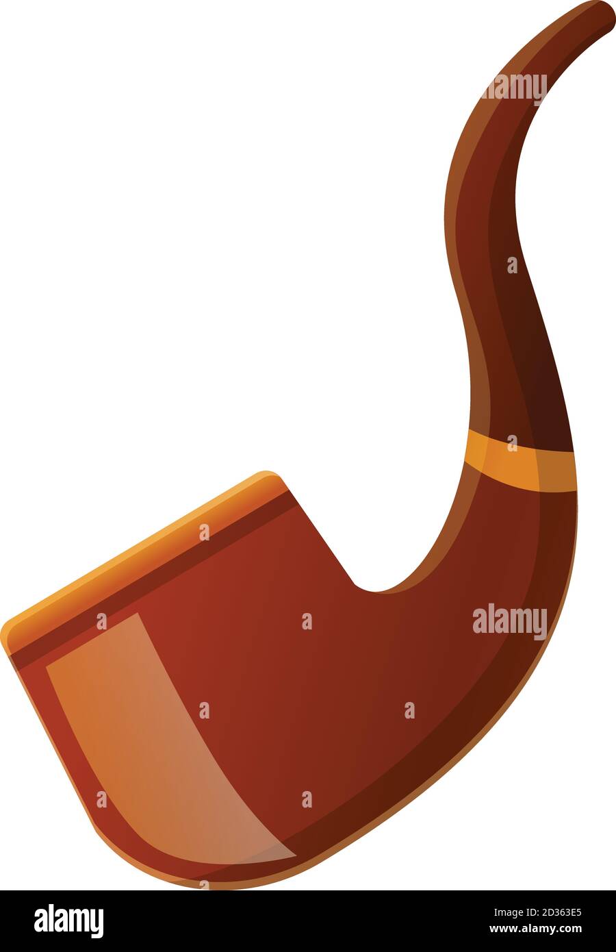 Hand smoking pipe icon. Cartoon of hand smoking pipe vector icon for ...