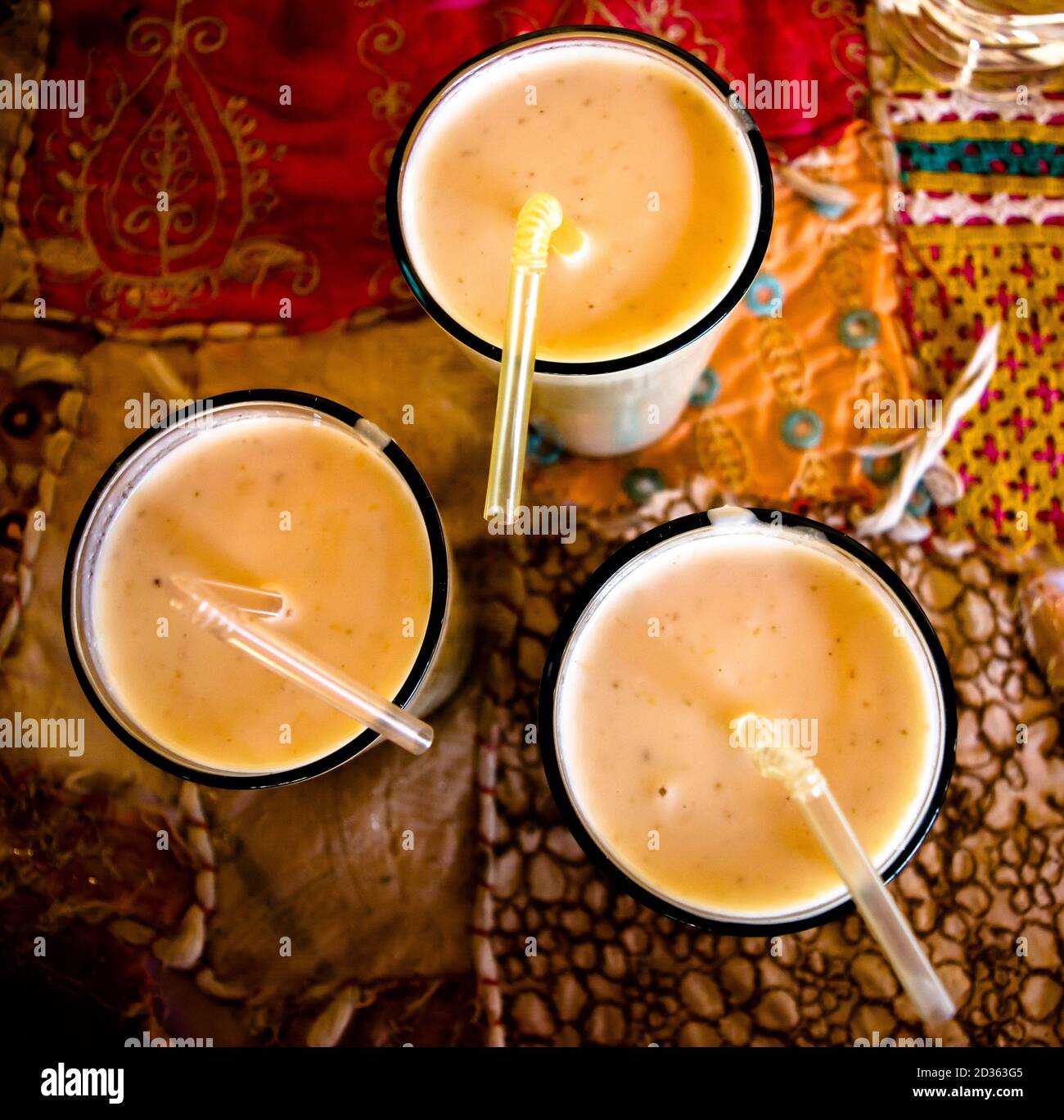 Tasty Rajasthani lassi buttermilk Famous Rajasthani Dish Stock Photo ...