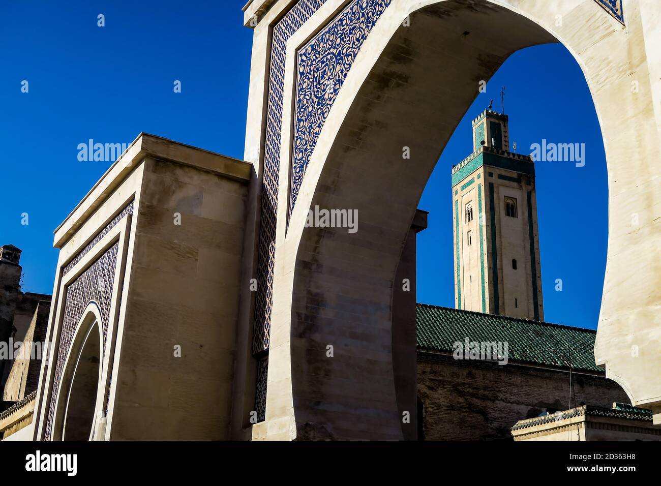 View of Medina in fes morocco, photo as background Stock Photo - Alamy