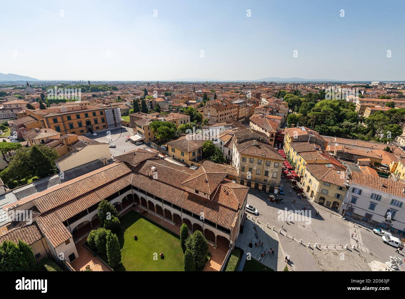 The leaning tower of pisa aerial hi-res stock photography and images ...