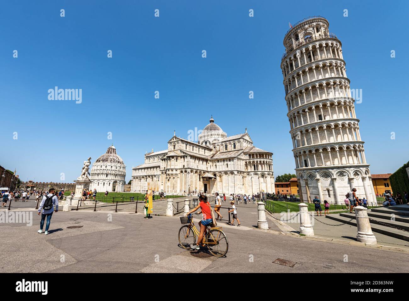 Piazza dei Miracoli (Square of Miracles) with the Leaning Tower, the ...