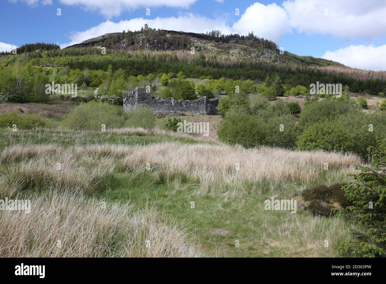 Loch Doon Castle, Loch Doon, Ayrshire, Dumfries & Galloway, Scotland UK ...
