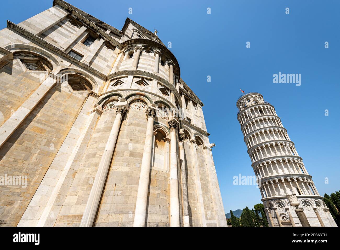 Pisa, the Leaning Tower and the Cathedral (Duomo di Santa Maria Assunta ...