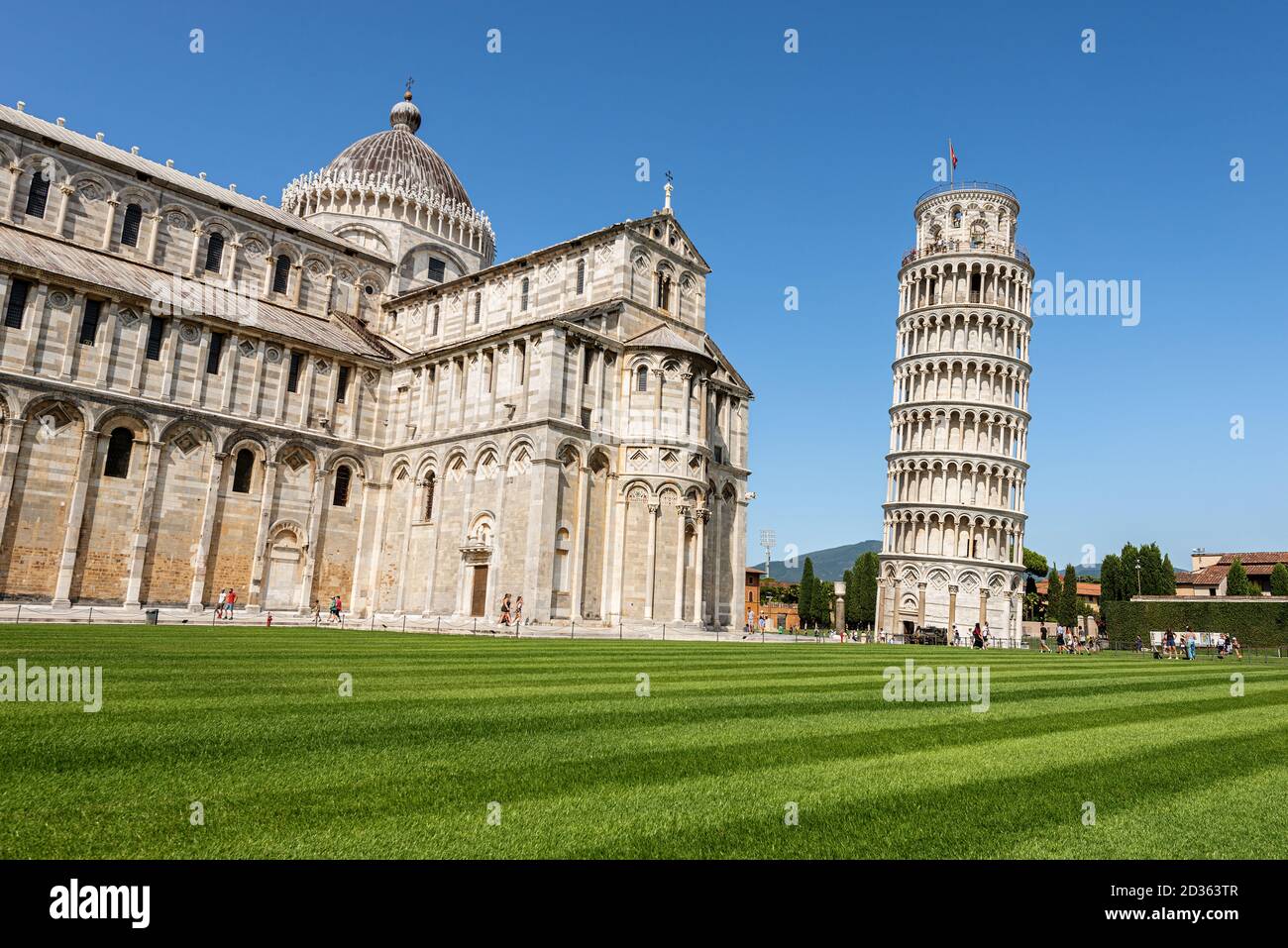 Pisa, the Leaning Tower and the Cathedral (Duomo di Santa Maria Assunta ...