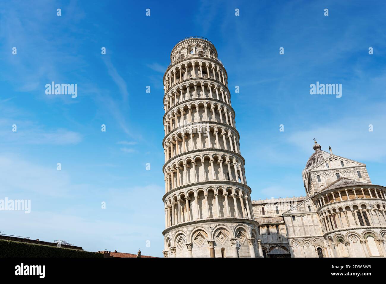 Leaning Tower of Pisa and the Cathedral (Duomo of Santa Maria Assunta ...