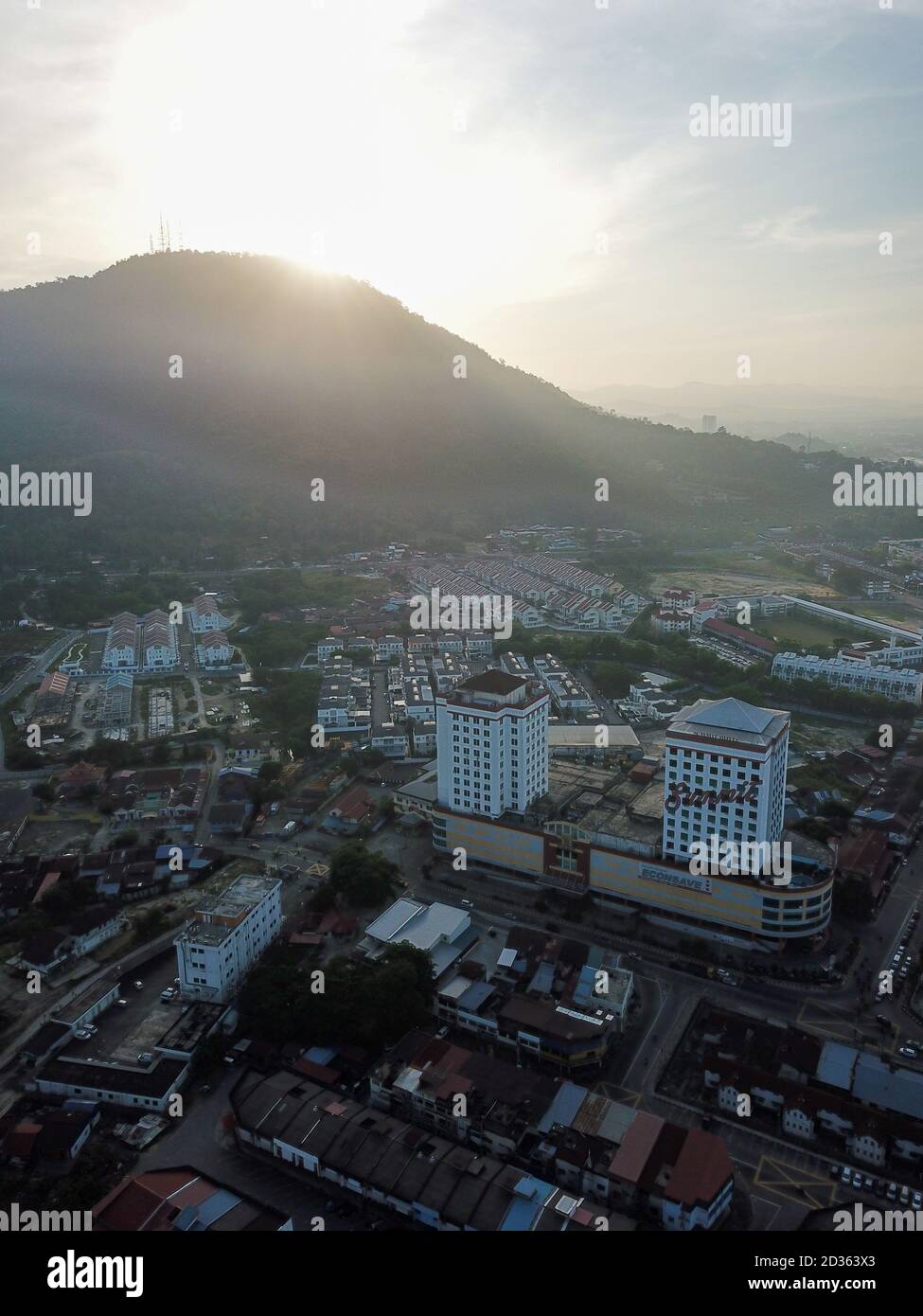 Bukit Mertajam, Penang/Malaysia - Feb 27 2020: Sunrise view at Summit ...