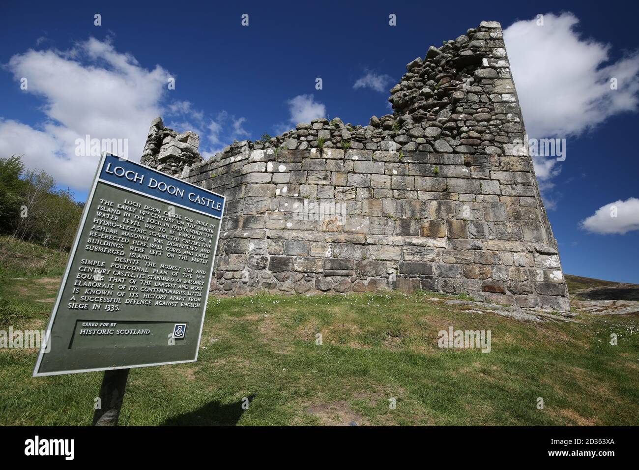 Loch Doon Castle, Loch Doon, Ayrshire, Dumfries & Galloway, Scotland UK ...