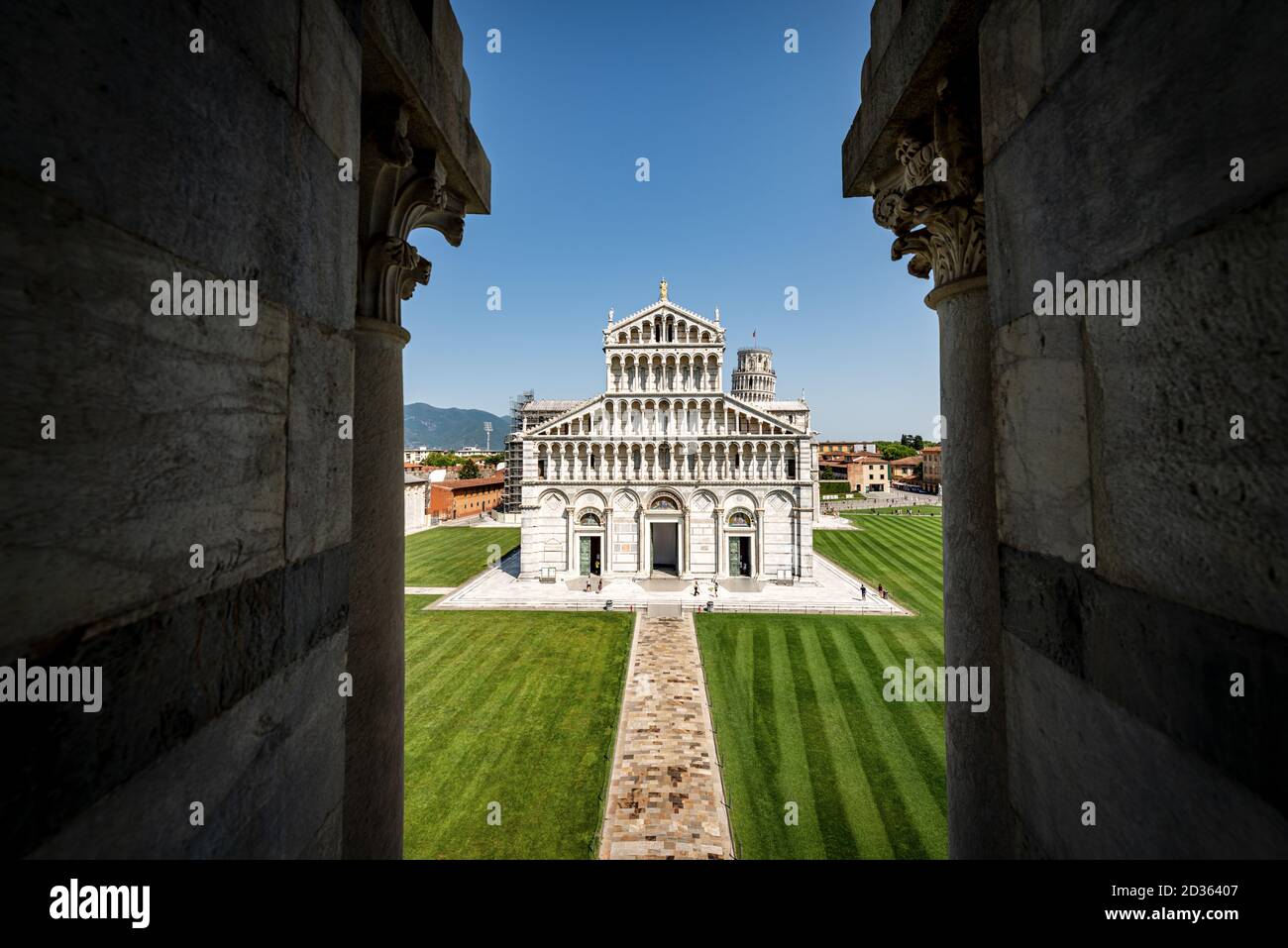 Cathedral (Duomo of Santa Maria Assunta) and the Leaning Tower of Pisa ...