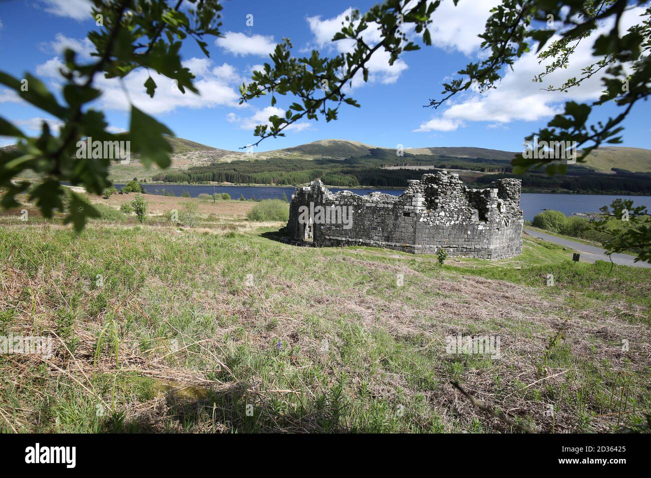 Loch Doon Castle, Loch Doon, Ayrshire, Dumfries & Galloway, Scotland UK ...