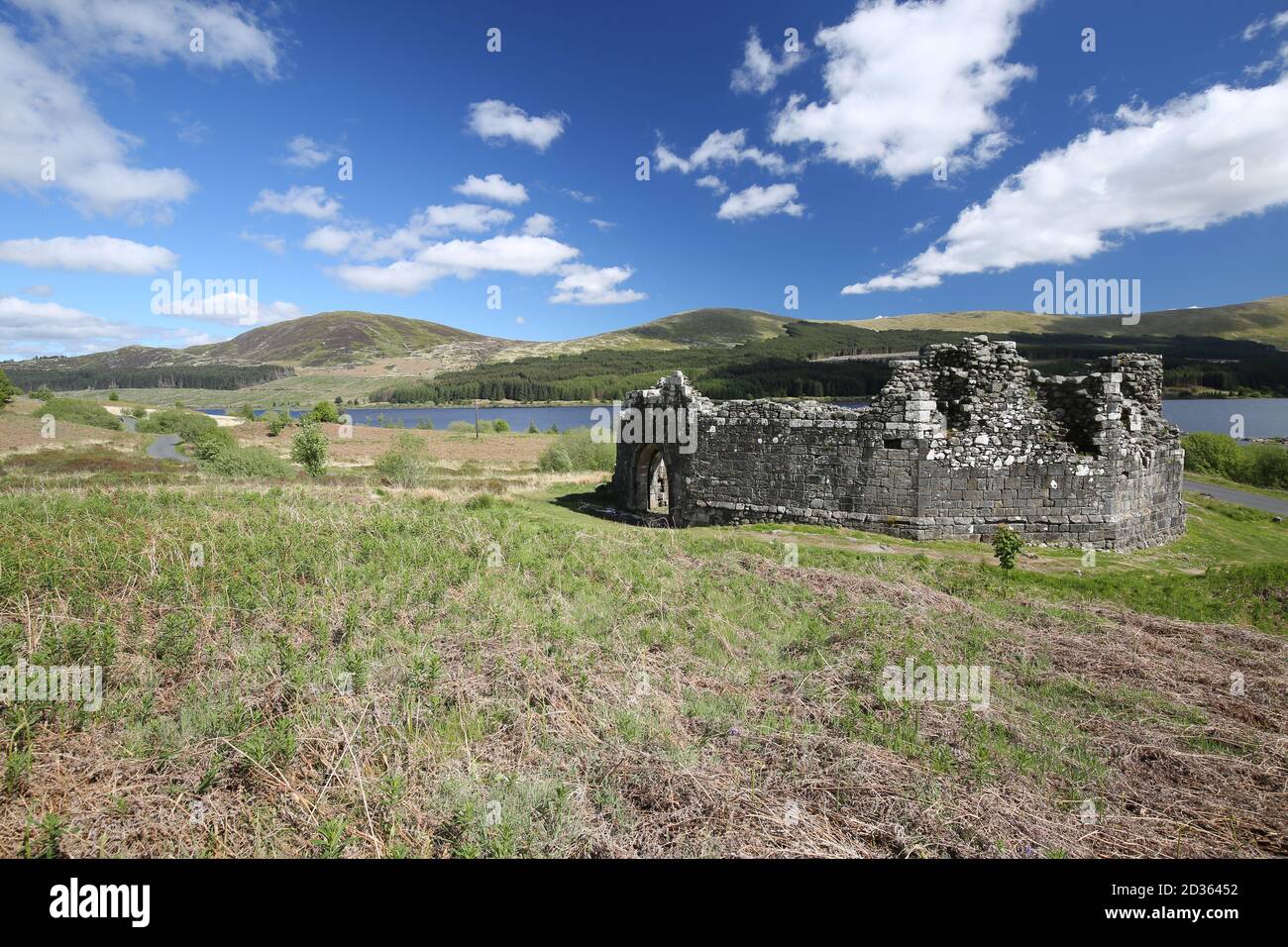Loch Doon Castle, Loch Doon, Ayrshire, Dumfries & Galloway, Scotland UK ...