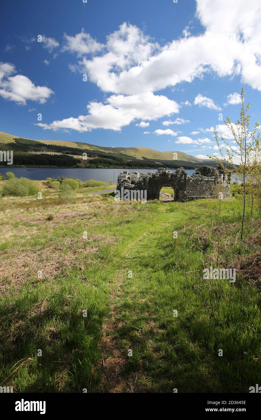 Loch Doon Castle, Loch Doon, Ayrshire, Dumfries & Galloway, Scotland UK ...