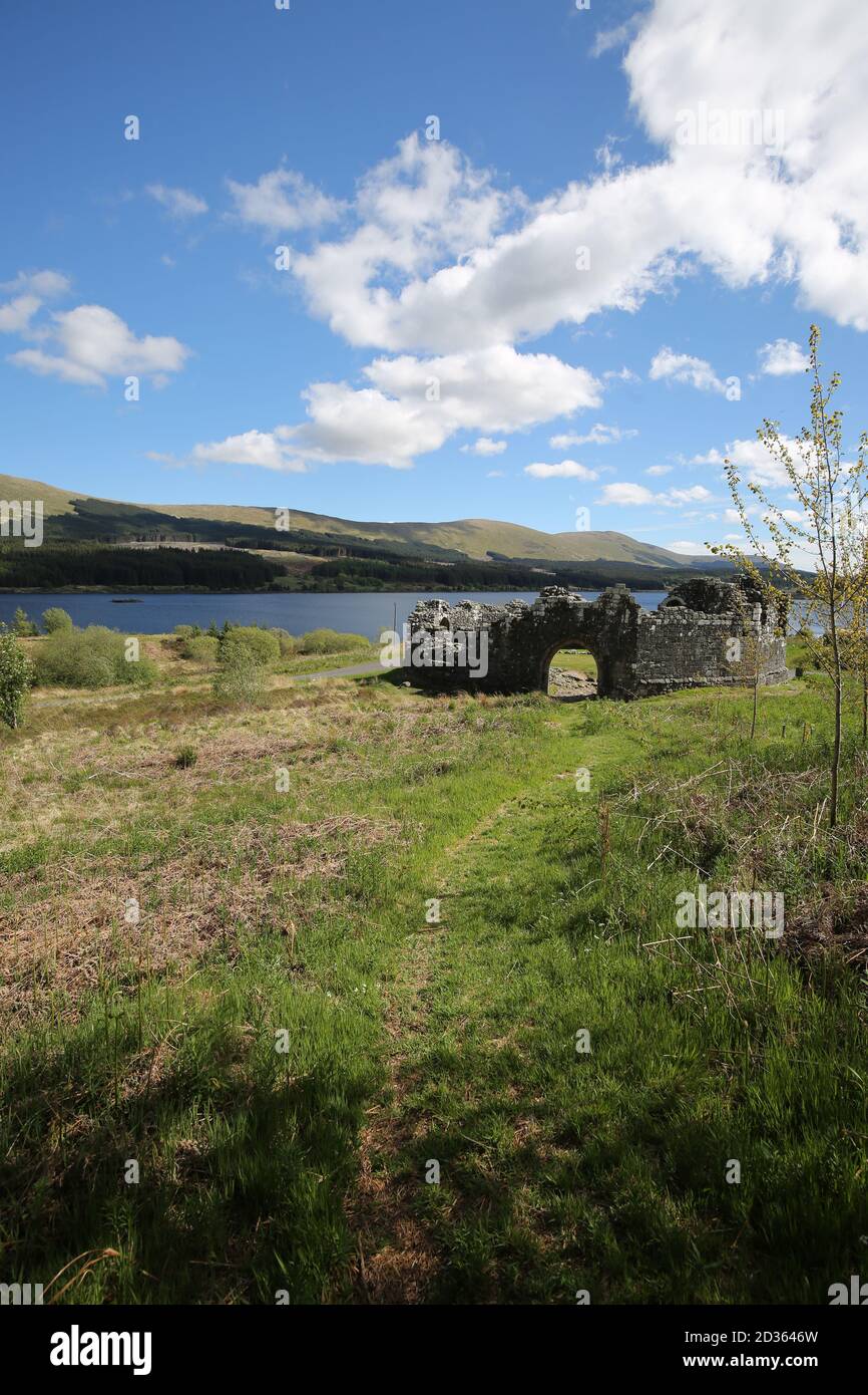 Loch Doon Castle, Loch Doon, Ayrshire, Dumfries & Galloway, Scotland UK ...