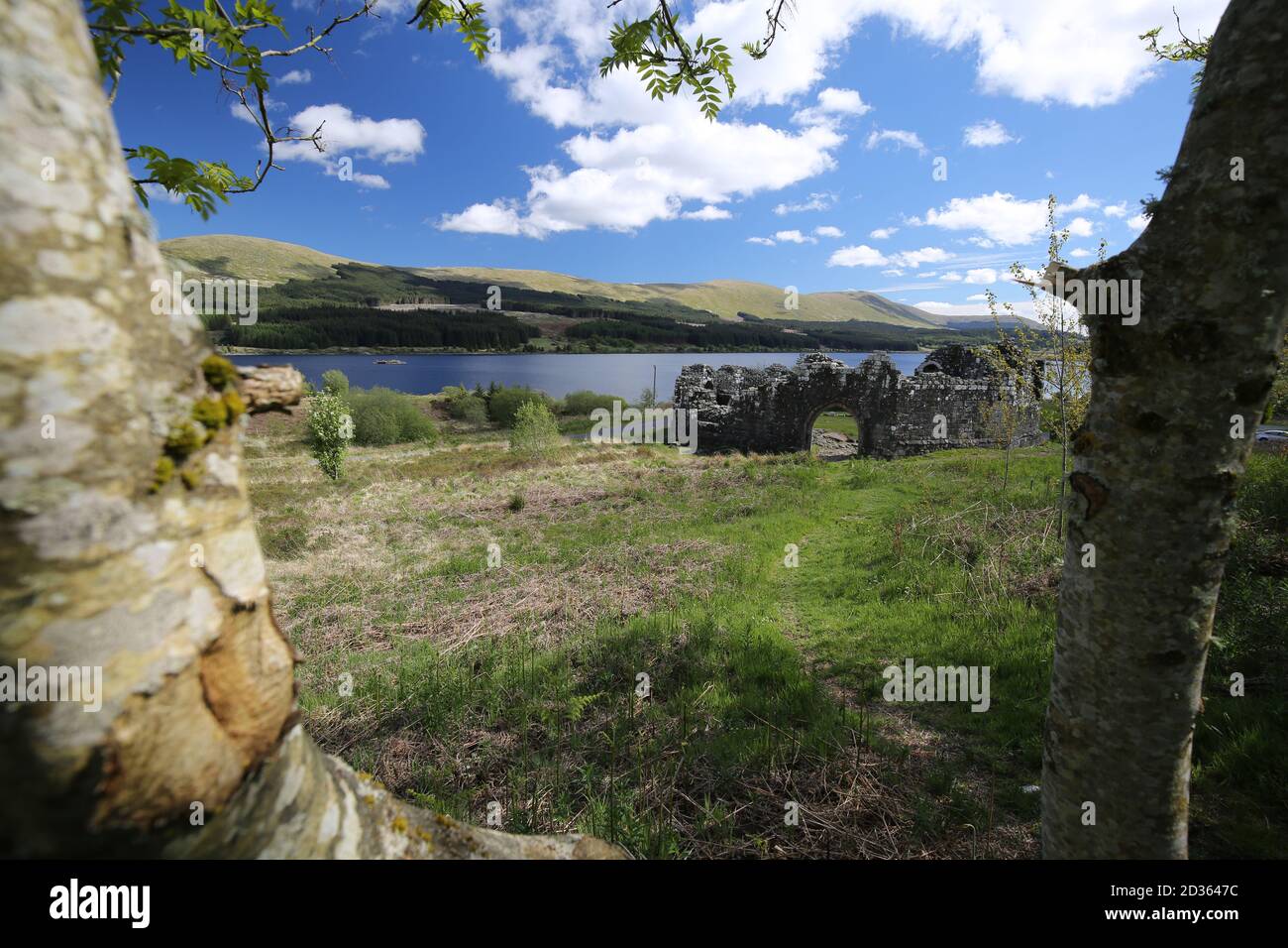 Loch Doon Castle, Loch Doon, Ayrshire, Dumfries & Galloway, Scotland UK ...