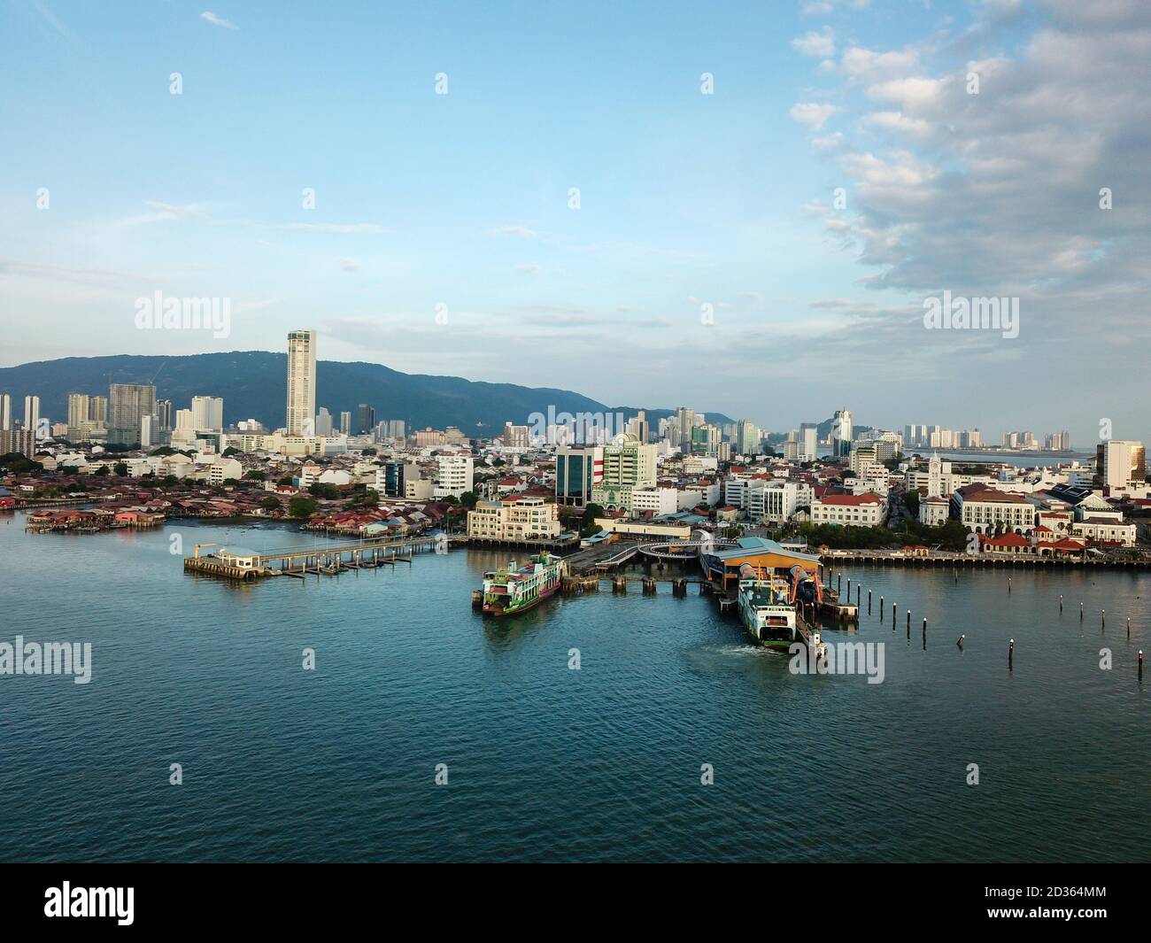 Georgetown, Penang/Malaysia - Feb 28 2020: Penang Ferry Jetty Terminal ...