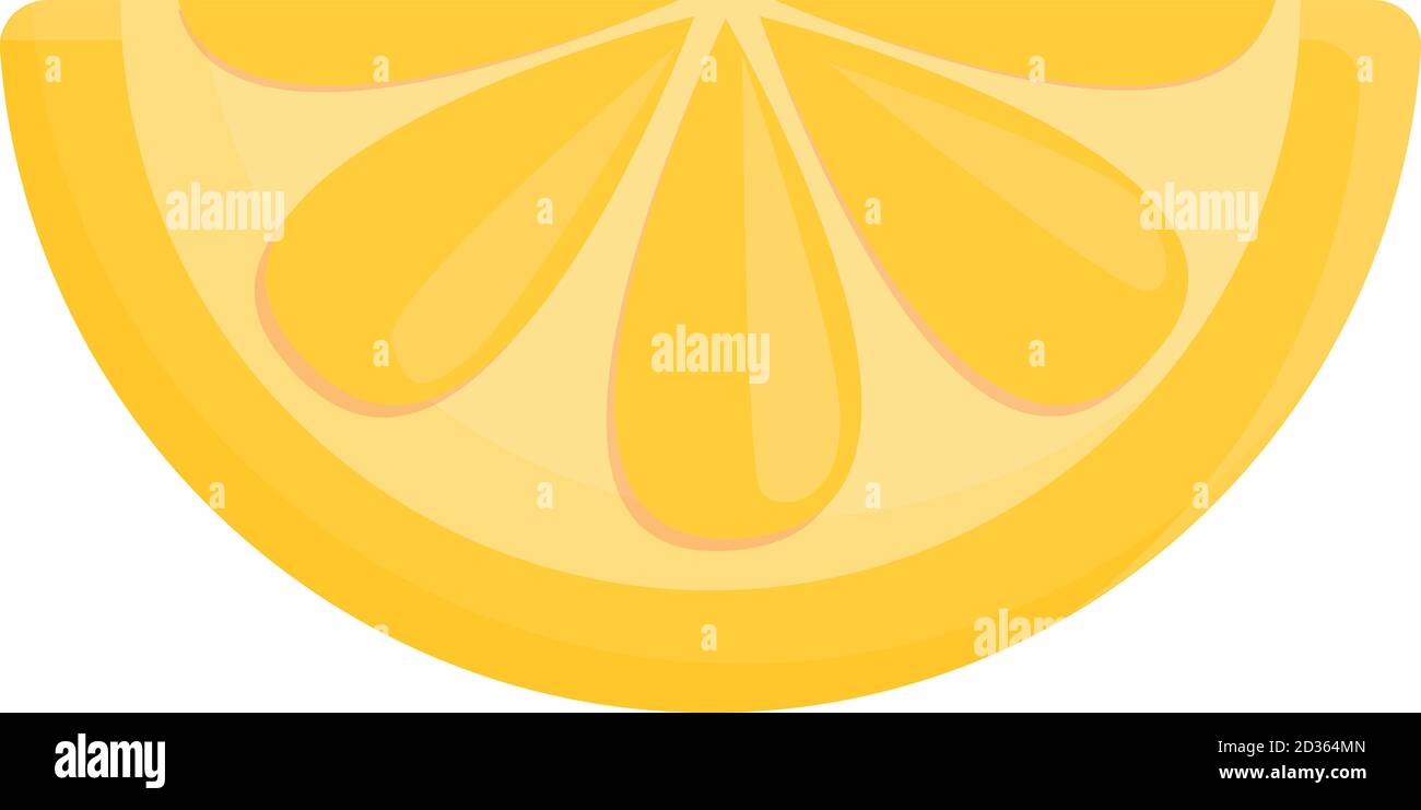 Summer party lemon slice icon. Cartoon of summer party lemon slice vector icon for web design ...
