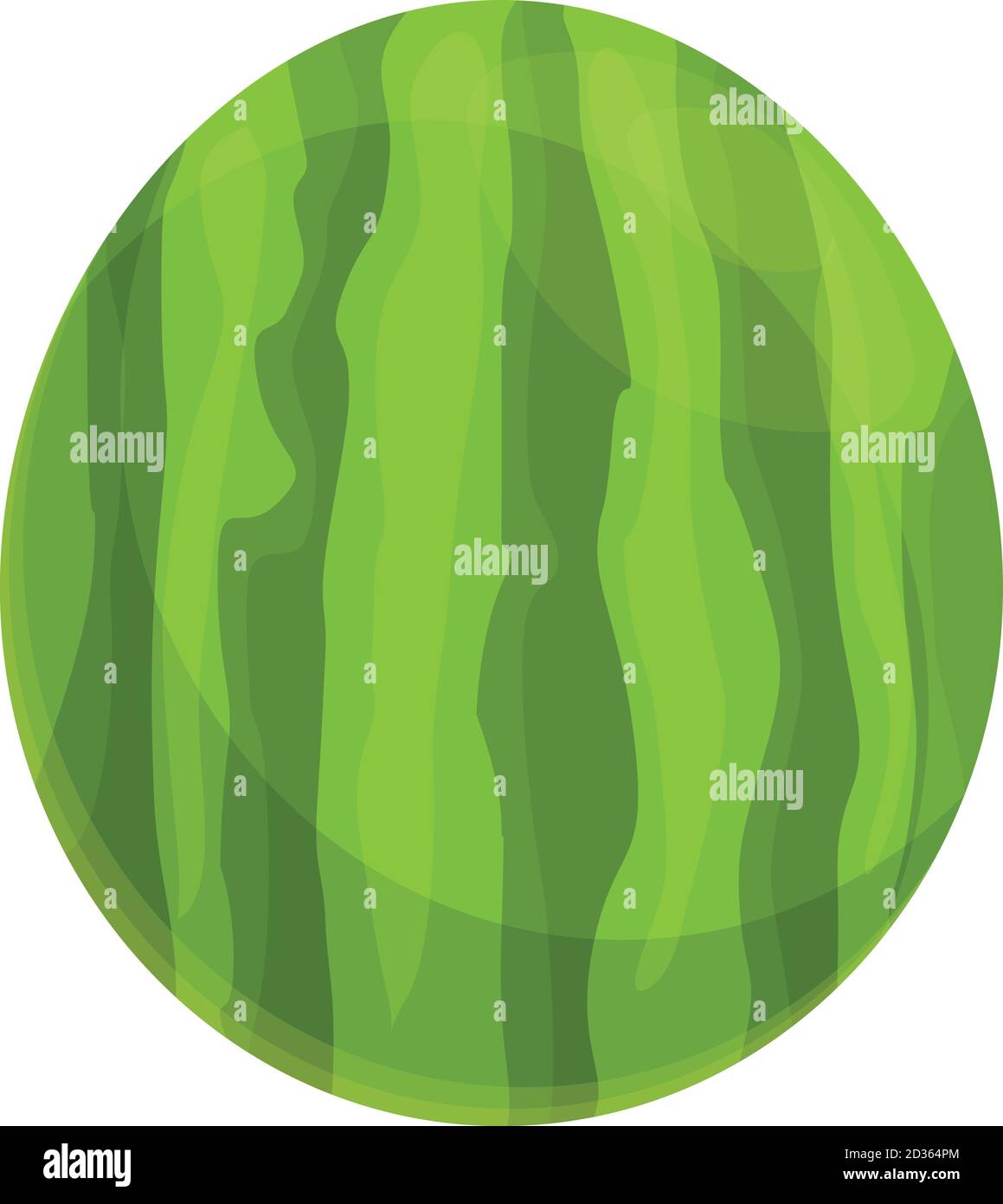 Summer party whole watermelon icon. Cartoon of summer party whole ...