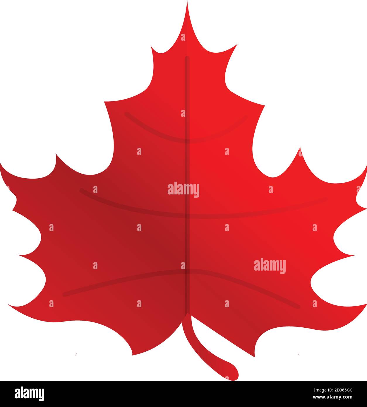 Autumn party red maple leaf icon. Cartoon of autumn party red maple ...