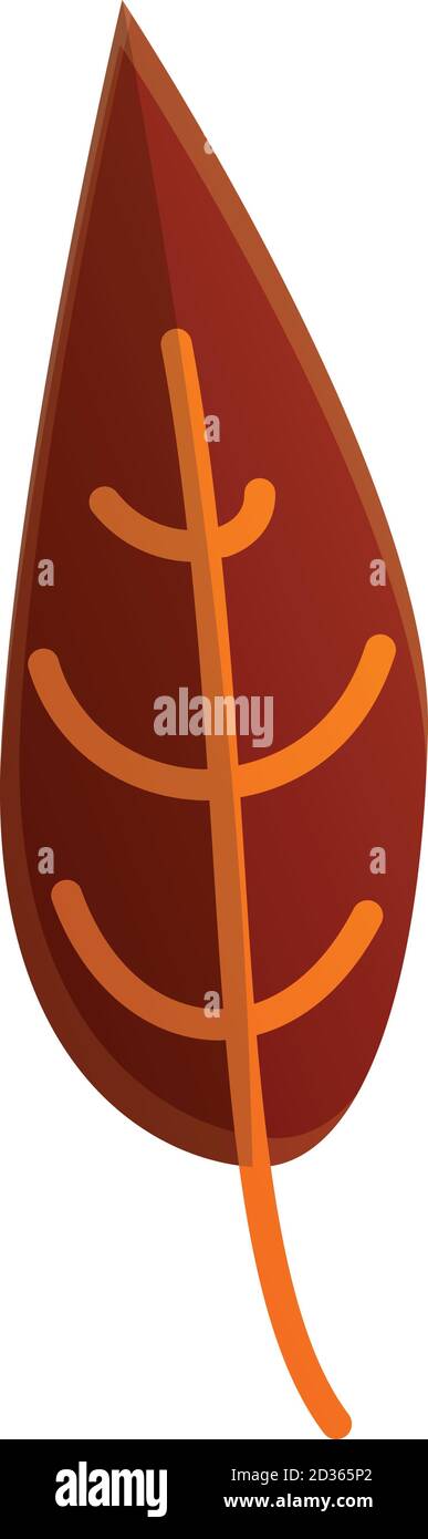 Autumn tree leaf icon. Cartoon of autumn tree leaf vector icon for web ...