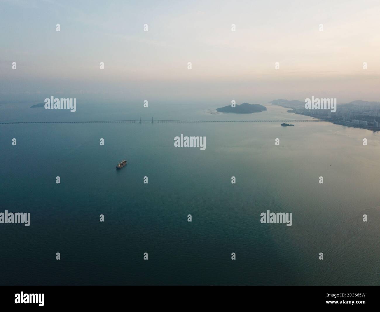 Georgetown, Penang/Malaysia - Feb 28 2020: Aerial view beautiful ...