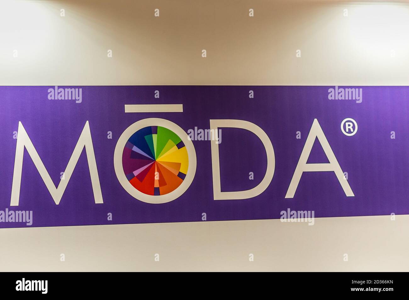 BOLOGNA (BO), ITALY - MARCH 14, 2019: light is enlightening MODA brand ...
