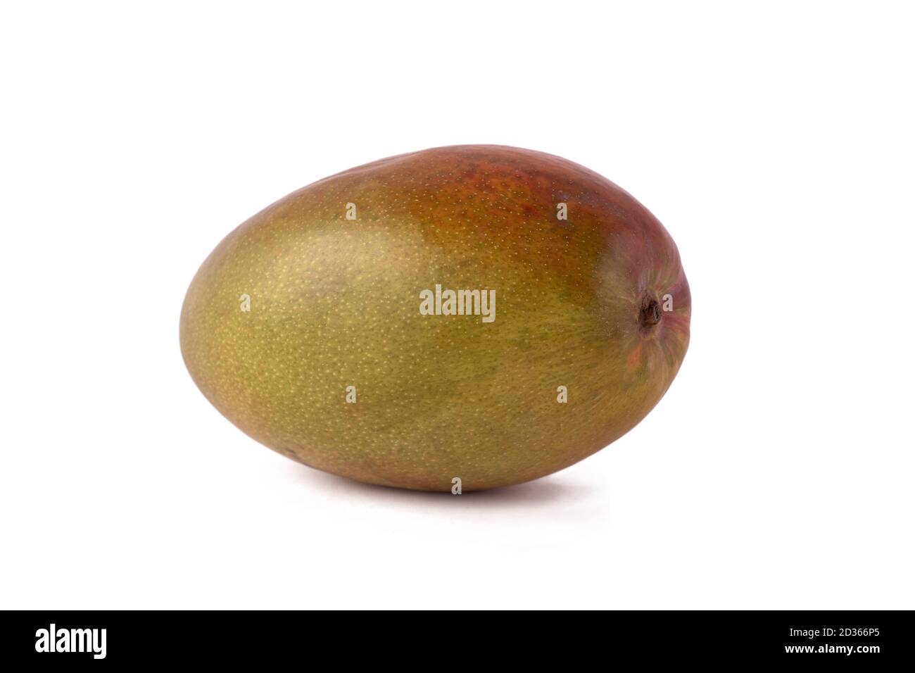Mango isolated on white background. Fresh, unpeeled, whole fruit, red ...