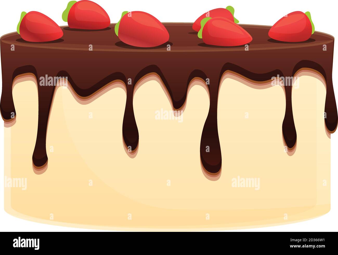 Vanilla cake icon. Cartoon of vanilla cake vector icon for web design ...