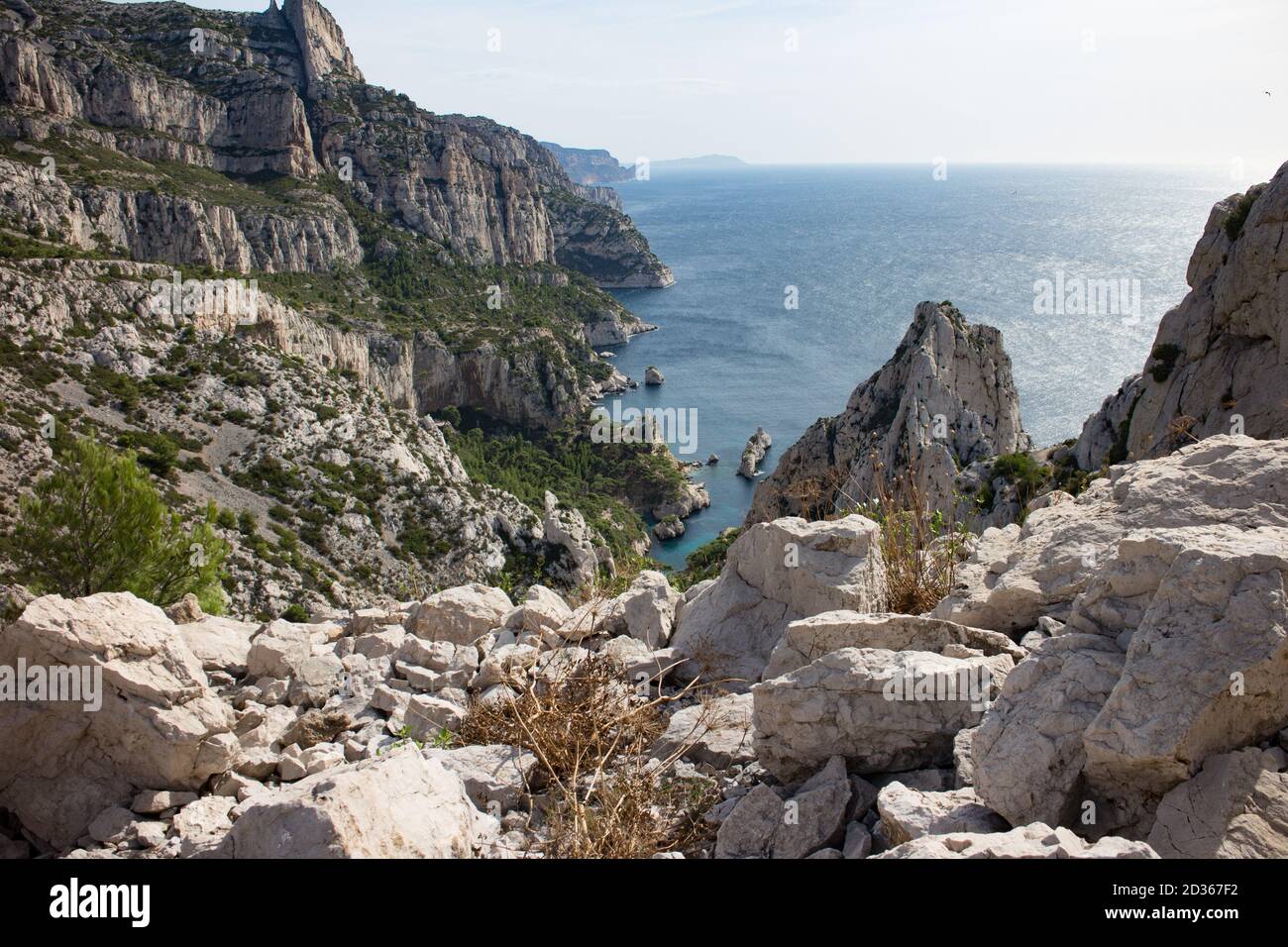 Calanques : observatory Stock Photo - Alamy