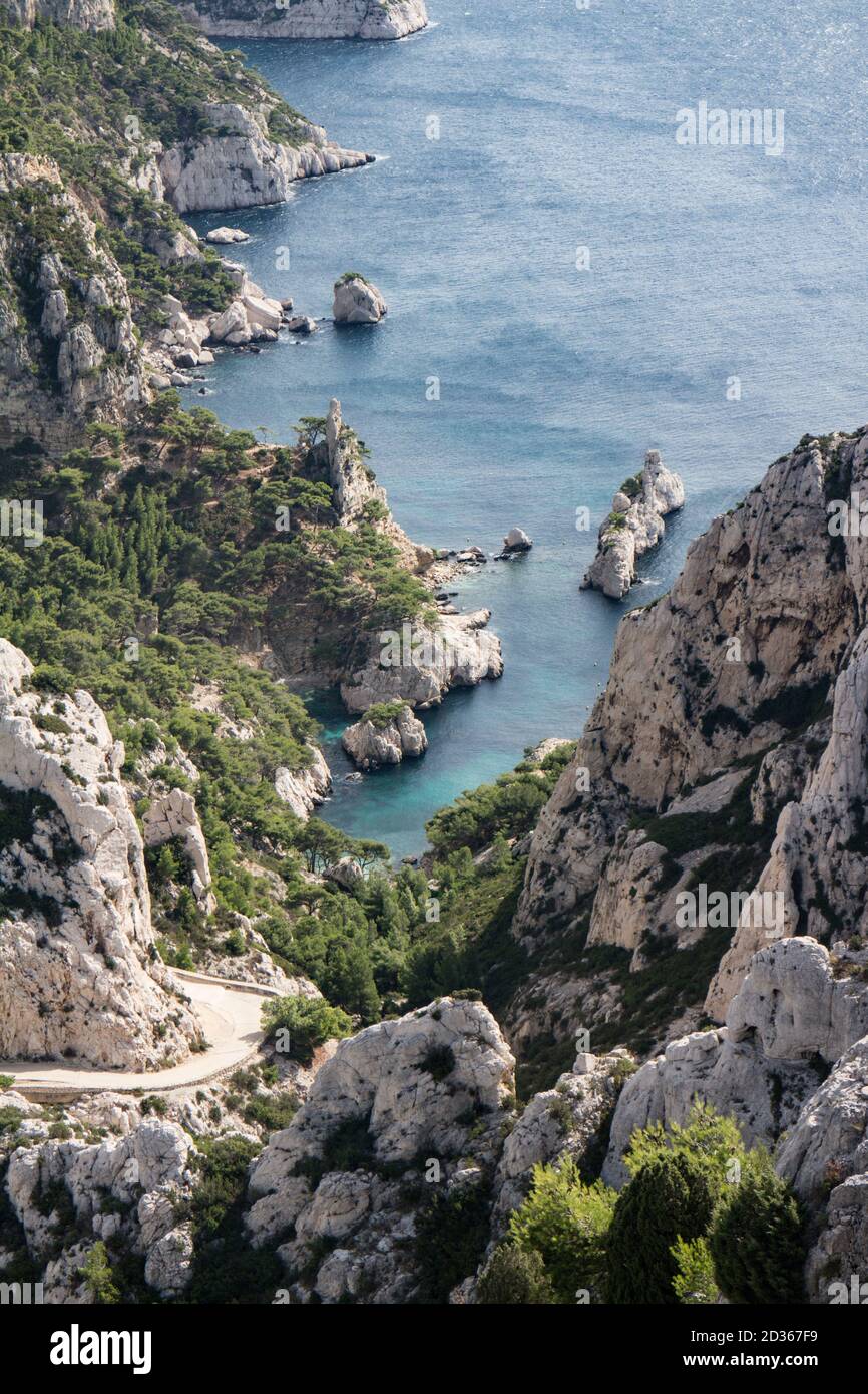 Calanques : observatory Stock Photo - Alamy