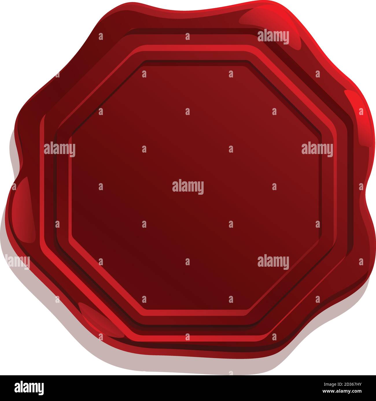 Office wax seal icon. Cartoon of office wax seal vector icon for web ...